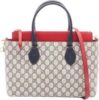 Gucci Pre-owned GG Supreme Coated Canvas 2way Handbag - - Pre-owned - Damen - Beige - ONE SIZE