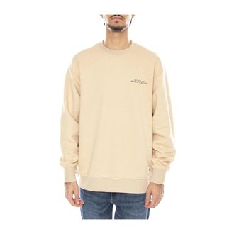 CAT Crewneck Sweatshirt - - Sweatshirts & Hoodies - Herren - Beige - L