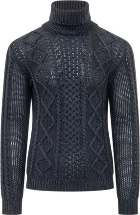 Rakk&igrave; Aran Dolcevita Hubbel - - Knitwear - Herren - Blau - XL