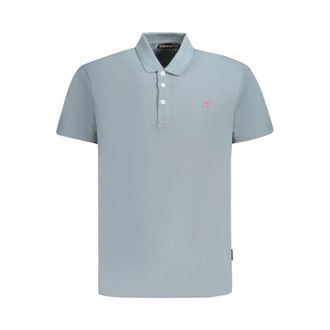 Napapijri Casual Polo Shirt mit Stickdetail - - Tops - Herren - Grau - L