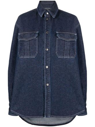 Anouki chemise oversize en jean - Bleu
