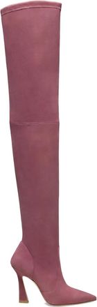 Stuart Weitzman cuissardes Ultravinnie &agrave; bout pointu - Rose