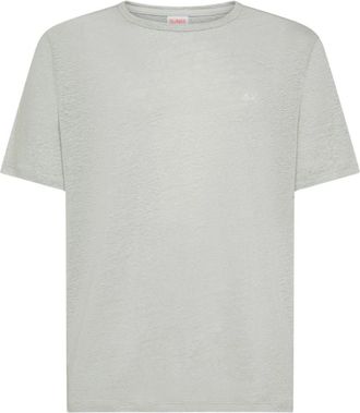 Sun 68 Homme, Tops, Gris, Taille: XL Jersey Linen S/S