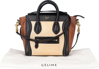 Celine Crossbody Bags - Celine Tricolor Leather Luggage Handbag - Gr. unisize - in Bunt - f&uuml;r Damen