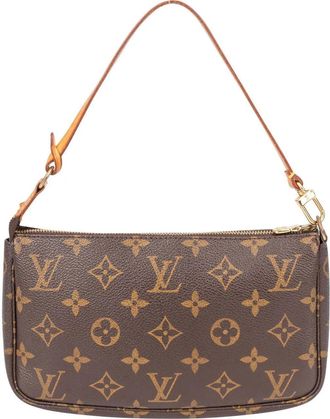 Louis Vuitton Crossbody Bags - Louis Vuitton Canvas Monogram Pochette Accessoire - Gr. unisize - in Braun - für Damen