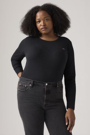 Levi's T Shirt Manche Longue Hayes (Grandes Tailles) - Femme - Noir / Anthracite Night - 2X
