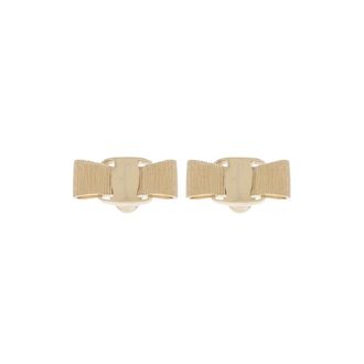 Ferragamo Ohrringe mit Logo - - Accessories - Damen - Gelb - ONE SIZE
