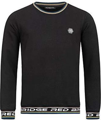 Red Bridge Sweat à la Mode Pull de Base Colored Stripes RB Noir XL