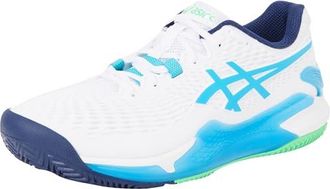 Asics Asics Homme Gel-Resolution 9 Clay Sneaker, White/Digital Aqua, 40 EU