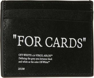 Off-white Homme, Accessoires, Noir, Taille: ONE Size Porte-cartes Quote