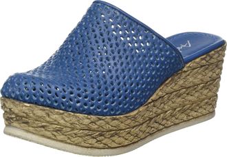 Andrea Conti Damen Keil Clog Plattform, Jeans, 41 EU