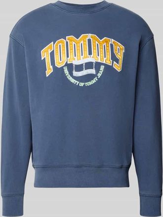 Tommy Jeans Regular Fit Sweatshirt aus reiner Baumwolle
