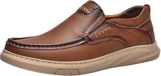 Generico En Plein Air Automne Cuir Vache Printemps &Eacute;t&eacute; Casual Chaussures Hommes Chaussures en Cuir Hommes Confortables Paresseux Casual, marron, 43 EU