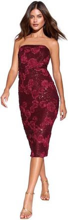 Lipsy Midikleid Lipsy Pailletten-Bandeau-Kleid in Midi-Länge (1-tlg)