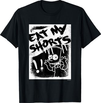 The Simpsons Bart Simpson Eat My Shorts Spray-Paint Graffiti T-Shirt