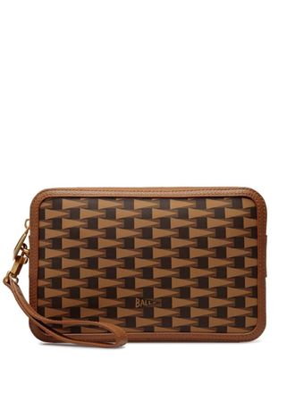 Bally Pennant Clutch - Braun