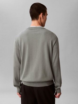 Calvin Klein Jeans Strickpullover LS EZ COTTON CREWNK SWEATER 12GG Mit Rundhalsausschnitt