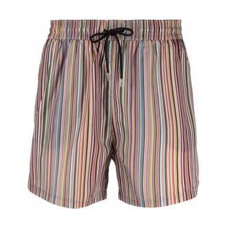 Paul Smith Homme, Maillots de bain, Multicolore, Taille: S Short de bain &agrave; rayures Signature