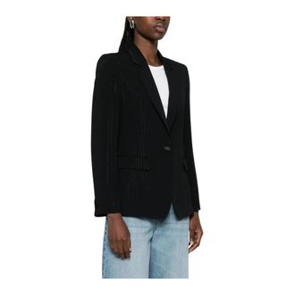Emporio Armani Pinstripe Blazer - - Jackets - Damen - Schwarzk - 2XS