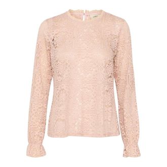 Cream Spitzenbluse Verbranntes Lila Stilvoll - - Blouses & Shirts - Damen - Rosa - 3XL