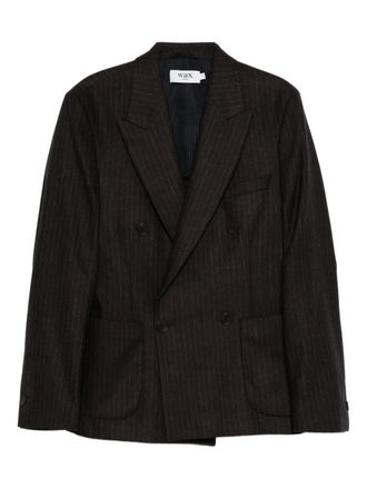Wax London blazer à boutonnière croisée - Marron