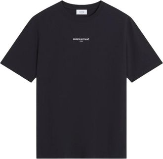Maison Kitsun&eacute; Homme, Tops, Noir, Taille: M Paris Confort T-Shirt