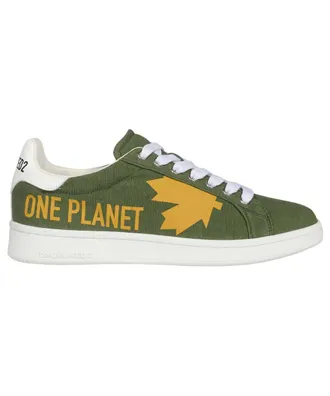 Dsquared2 Mens Boxer Low-Top Sneakers Green Trainers