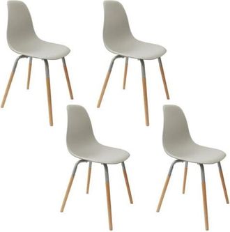 The Home Deco Factory CMP Silla Grey Phenix ESCANDINAVA, Polyester, Mehrfarbig, cm