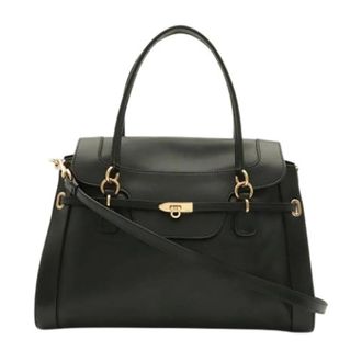 Ferragamo Pre-owned Gancini Schultertasche - - Pre-owned - Damen - Schwarzk - ONE SIZE