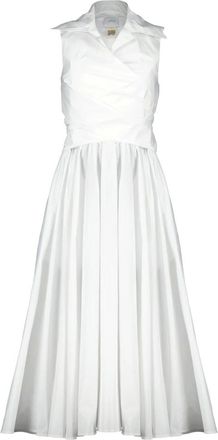 Patou Femme, Robes, Blanc, Taille: 40 FR Robe Midi Drapp&eacute;e