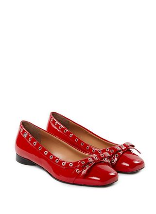 Ganni Vernie Ballerinas - Rot