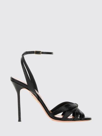Aquazzura Sandales en cuir &agrave; imprim&eacute; python avec talon aiguille haut