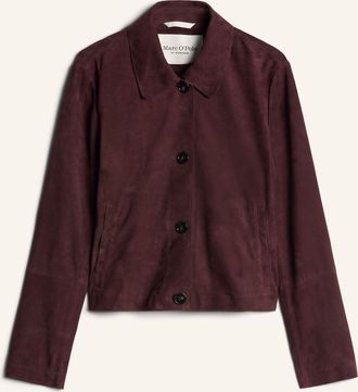 Marc O'Polo Marc Opolo Velourslederjacke rot
