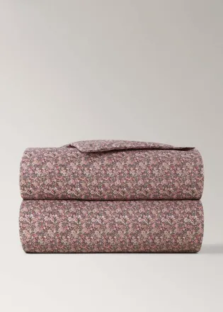 Mango Housse de couette berceau 100 % coton floral prune - Home - 100x120cm - MANGO HOME