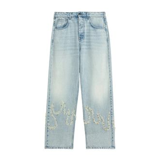 Barrow Oversize Flames Jeans - - Jeans - Herren - Blau - W34