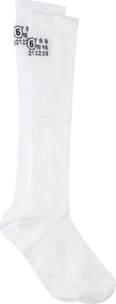 Maison Margiela Femme, Sous-v&ecirc;tements, Blanc, Taille: S Chaussettes montantes