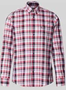 Bugatti Freizeithemd mit Knopfleiste