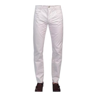 Siviglia Homme, Pantalons, Blanc, Taille: W33 Pantalon Coton L&eacute;ger Cinque Tasche