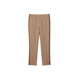 Lacoste Pantalone Tuta Monogram in Jacquard - - Trousers - Herren - Beige - S