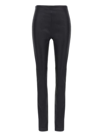 Roberto Cavalli pantalon en cuir - Noir