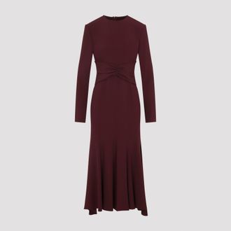 Alberta Ferretti Alberta Ferretti Satin Midi Dress