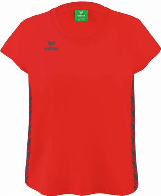 Erima Damen Essential Team Sport T-Shirt (2082214), rot/Slate Grey, 44