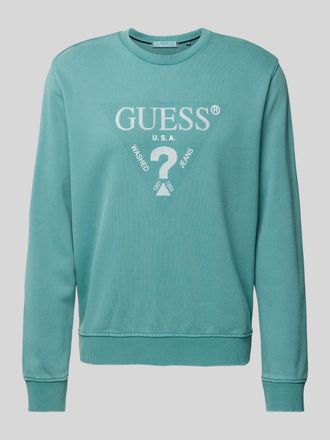 Guess Sweatshirt mit Label-Print Modell TREATED