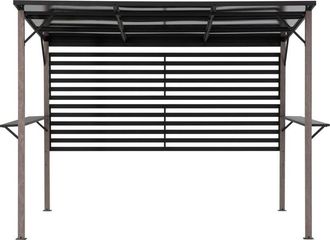 Sunjoy Direct Sunjoy - Pergola baln&eacute;o aluminium/acier denali en anthracite - 252cm x 282cm