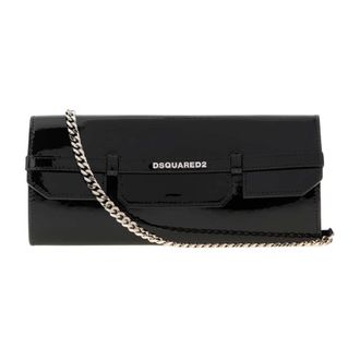 Dsquared2 Umh&auml;ngetasche aus Leder - - Bags - Damen - Schwarzk - ONE SIZE