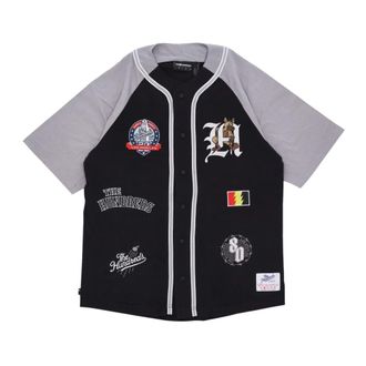 The Hundreds League Jersey Buttons Jacke - - Shirts - Herren - Schwarzk - XL