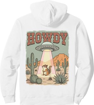 Image UFO Howdy Desert Chipmunk Pullover Hoodie