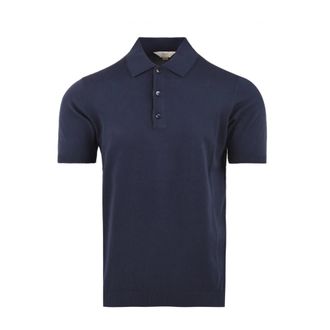 Malo Gek&uuml;rztes Kurzarm-Polohemd - - Tops - Herren - Blau - L