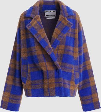 Essentiel Cardigan Karreau Bleu Brun