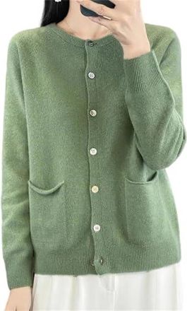 Generic Cardigan en tricot &agrave; col rond et manches longues pour femme, EN8, M